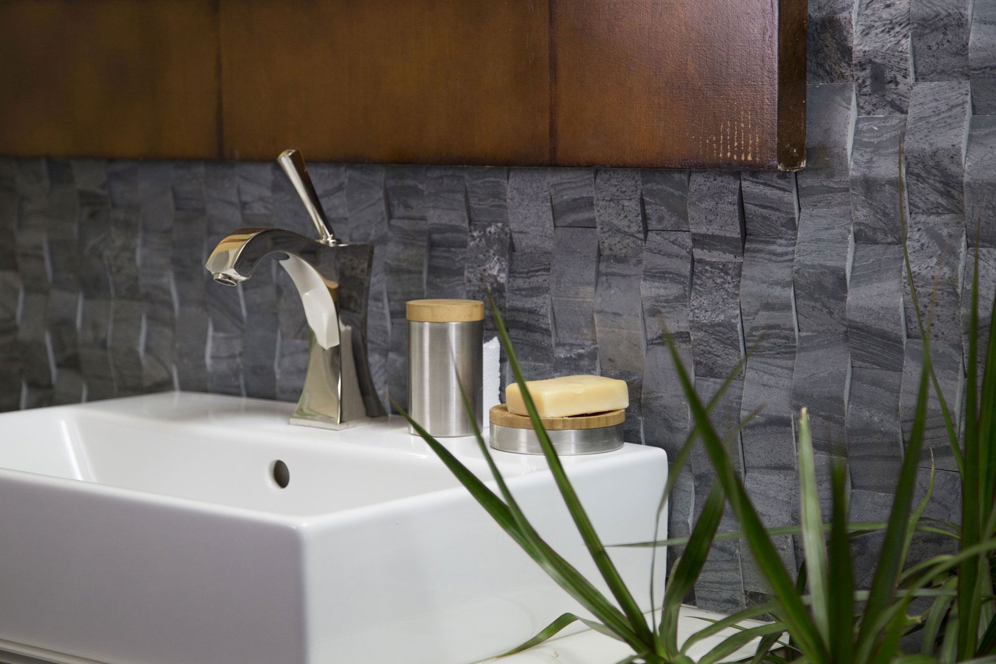Wave Tile | Stone Mosaic Tiles for Walls